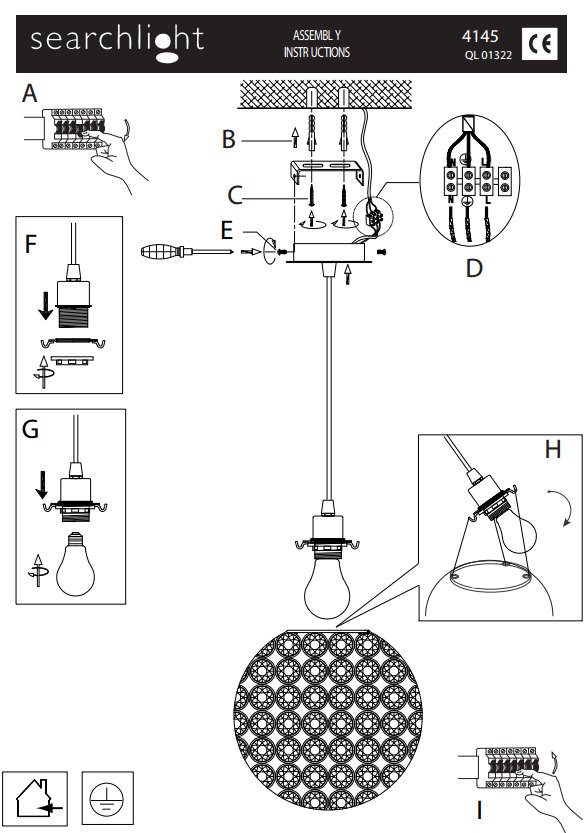 Závěsné svítidlo 4145CL | RájSvítidel.cz